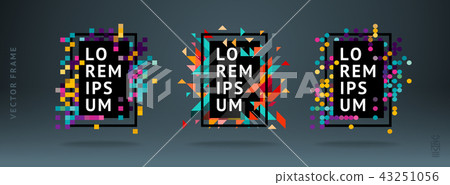 Vector modern framework for text for hipsters. - Stock Illustration ...