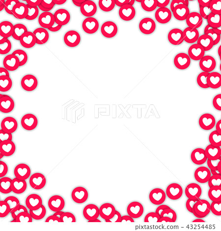 Love sign frame template. - Stock Illustration [43254485] - PIXTA
