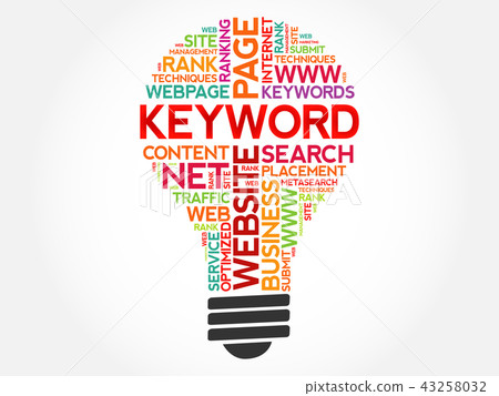KEYWORD bulb word cloud collage - Stock Illustration [43258032] - PIXTA