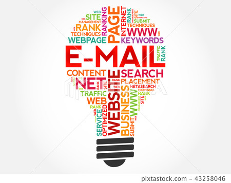 E-MAIL bulb word cloud collage - Stock Illustration [43258046] - PIXTA