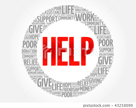 HELP word cloud collage - Stock Illustration [43258099] - PIXTA