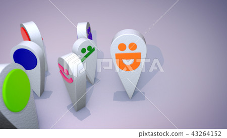 Emotional Emoticon Figures Entertain - Stock Illustration [43264152 ...