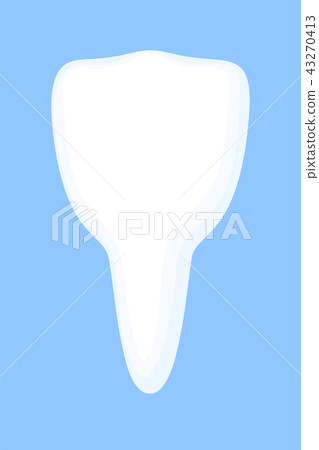Colorful cartoon healthy front tooth - Stock Illustration [43270413 ...