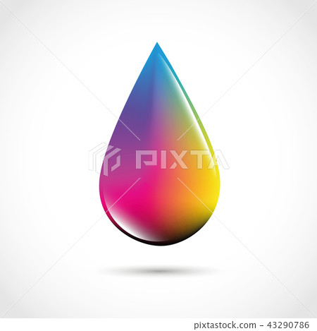 CMYK drop primary colors print - Stock Illustration [43290786] - PIXTA