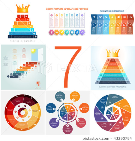 Set universal templates elements Infographics - Stock Illustration ...