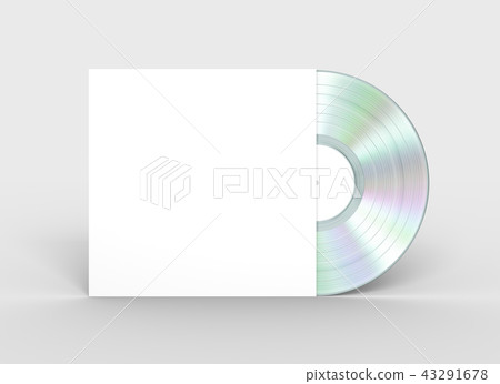 Platinum Vinyl Record In White Paper Case - Stock Illustration ...