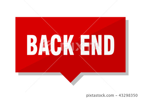 back end red tag - Stock Illustration [43298350] - PIXTA