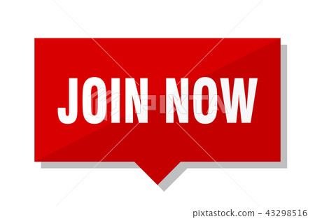 join now red tag - Stock Illustration [43298516] - PIXTA