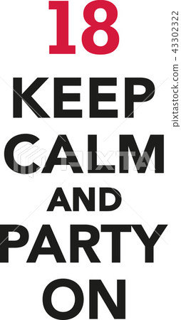 18_keep_calm_2c.eps - Stock Illustration [43302322] - PIXTA
