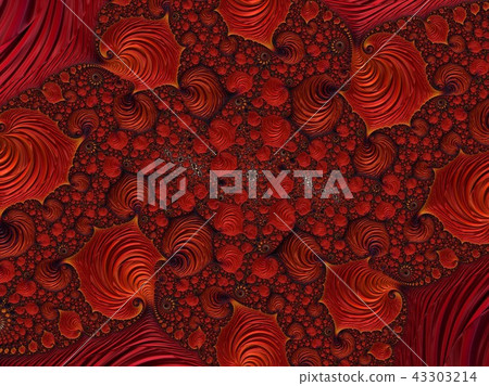 Fractal a never-ending pattern. Abstract Computer - Stock Illustration ...