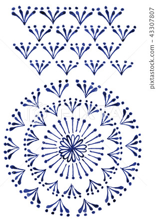 Nordic geometric pattern - Stock Illustration [43307807] - PIXTA