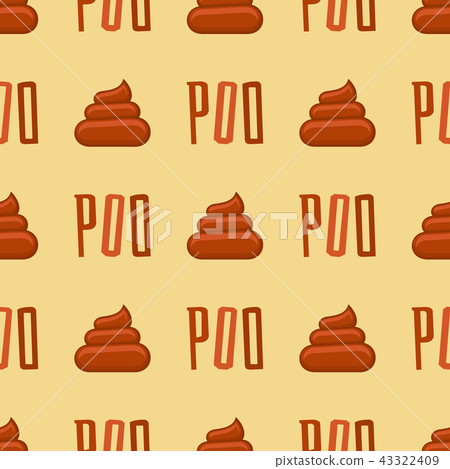 Poo colors seamless pattern - Stock Illustration [43322409] - PIXTA