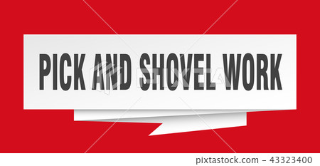 pick and shovel work - Stock Illustration [43323400] - PIXTA