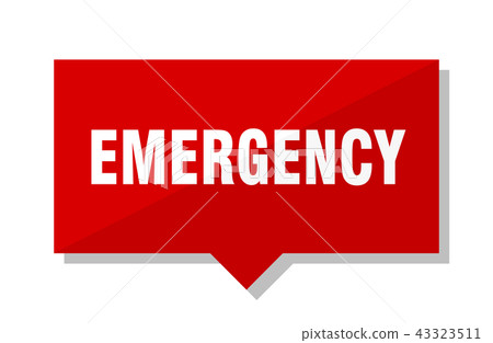 emergency red tag - Stock Illustration [43323511] - PIXTA