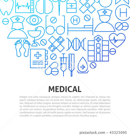 Medical Line Concept - Stock Illustration [43325095] - PIXTA