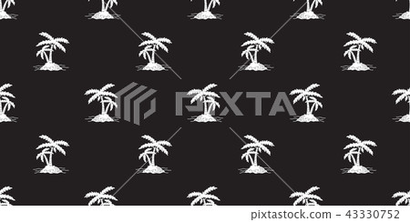 palm tree Seamless Pattern vector island isolated-插圖素材 [43330752] - PIXTA圖庫