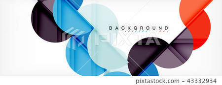 Semi circle abstract background, modern... - Stock Illustration ...