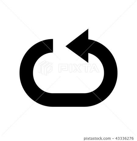 Repeat loop recycle arrow icon - Stock Illustration [43336276] - PIXTA
