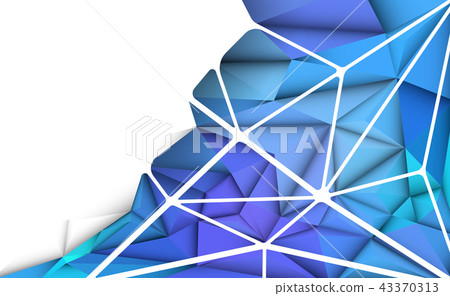 Vector 3D Illustration Geometric, Polygon - Stock Illustration ...