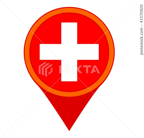 Colorful cartoon hospital map sign - Stock Illustration [43370920] - PIXTA