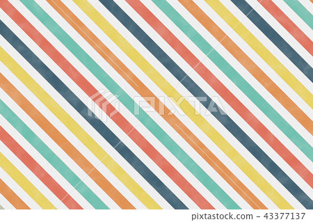 Colourful diagonal stripe pattern - Stock Illustration [43377137] - PIXTA