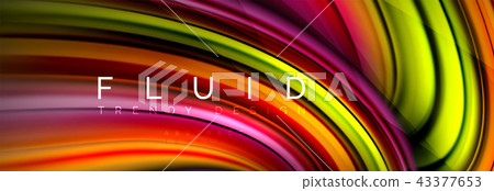 Wave fluid flowing colors motion effect,... - Stock Illustration ...