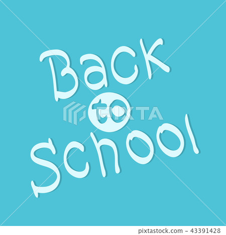Back to school hand-drawn lettering text - Stock Illustration [43391428 ...