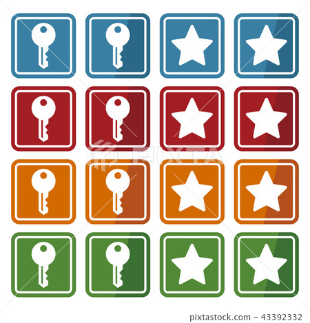 Key and star icon - Stock Illustration [43392332] - PIXTA