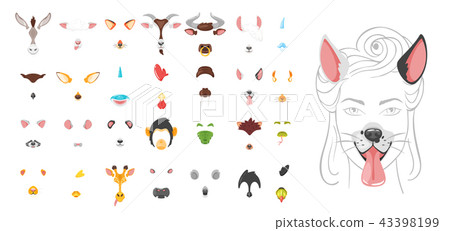 selfie and video chat filter - Stock Illustration [43398199] - PIXTA