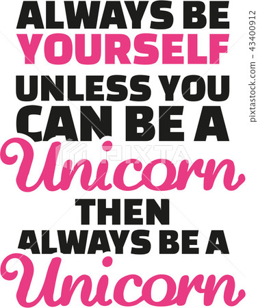unicorn_slogan_2c.eps - Stock Illustration [43400912] - PIXTA