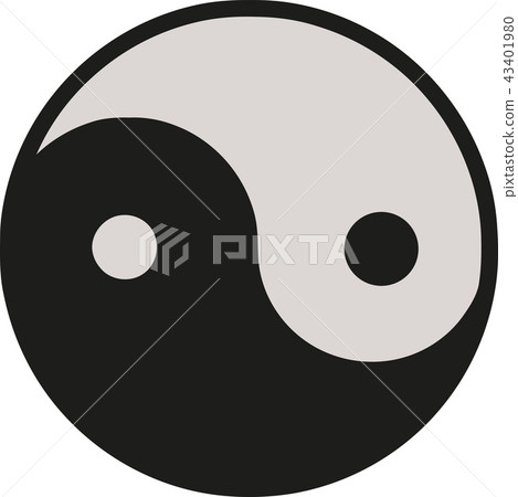 Ying Yang horizontal - Stock Illustration [43401980] - PIXTA