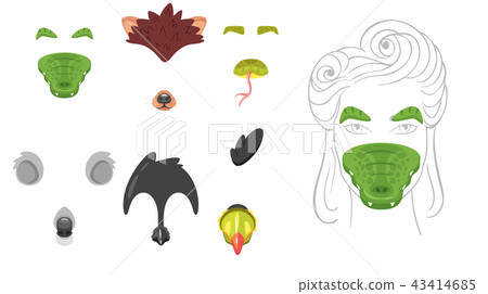 selfie and video chat filter - Stock Illustration [43414685] - PIXTA