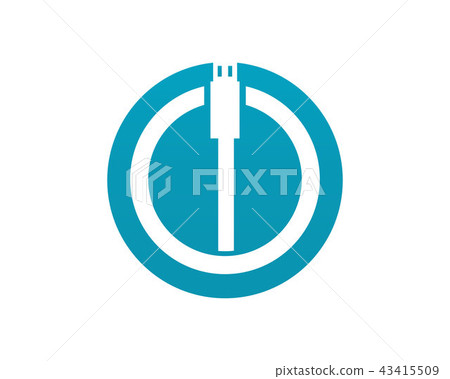Cable wire computer and plug icons set - Stock Illustration [43415509 ...