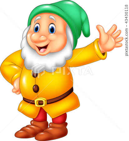 Cartoon happy dwarf - Stock Illustration [43430118] - PIXTA