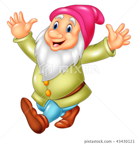 Cartoon happy dwarf - Stock Illustration [43430121] - PIXTA