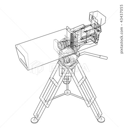 Movie-cinema camera concept - Stock Illustration [43437055] - PIXTA