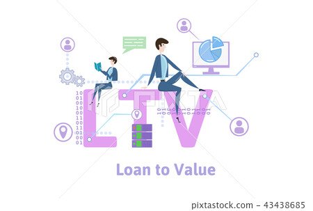 LTV, loan to value. Concept table with... - Stock Illustration ...
