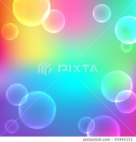 Bubbles on abstract gradient background - Stock Illustration [43445151 ...