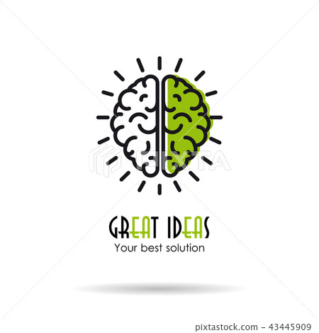 Linear Icon - Great ideas - brain - Stock Illustration [43445909] - PIXTA