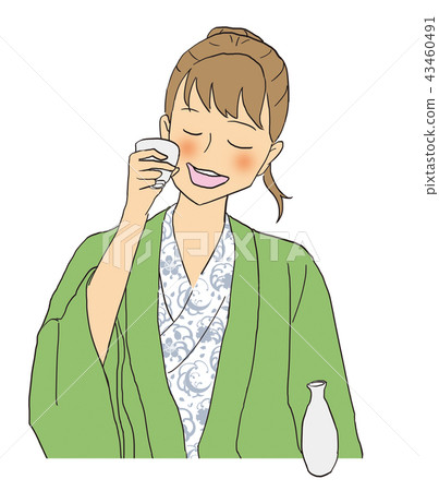Tipsy woman illustration - Stock Illustration [43460491] - PIXTA