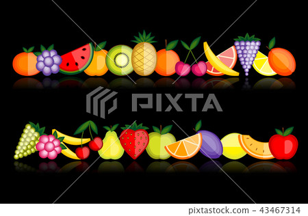 Energy fruits. Vector collection for your design - Stock Illustration ...