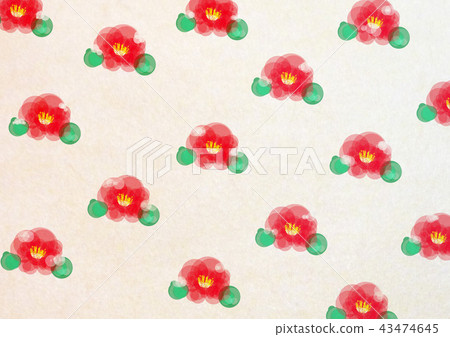 Camellia pattern - Stock Illustration [43474645] - PIXTA