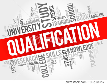 Qualification word cloud - Stock Illustration [43478457] - PIXTA
