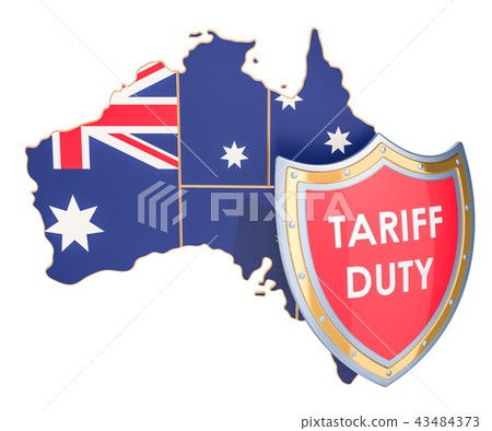 Australian protective tariffs concept - Stock Illustration [43484373 ...