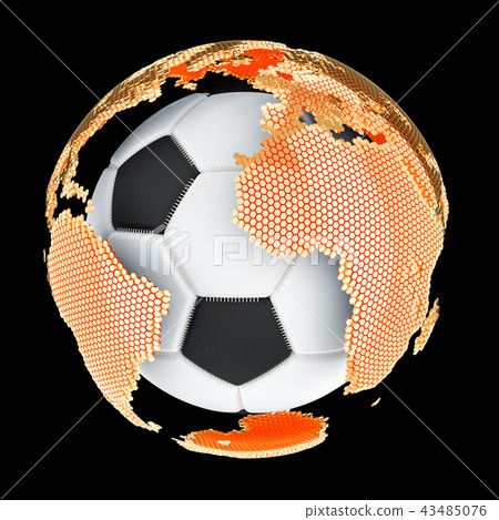 Global Soccer concept, 3D rendering - Stock Illustration [43485076] - PIXTA