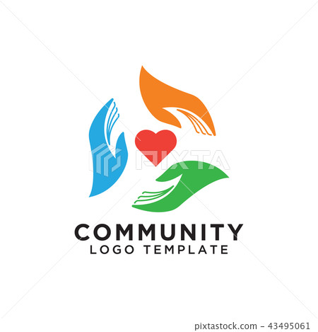 Community organization logo design template - Stock Illustration ...