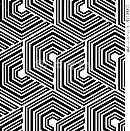 Abstract geometric pattern with stripes, lines - Stock Illustration ...
