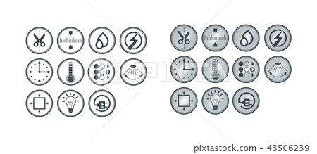 Electro technical icon set - Stock Illustration [43506239] - PIXTA