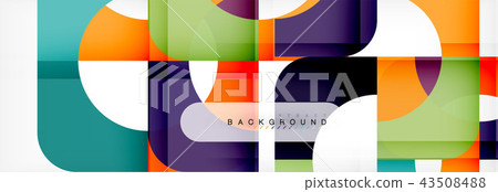 Color square shapes, geometric modern abstract... - Stock Illustration ...