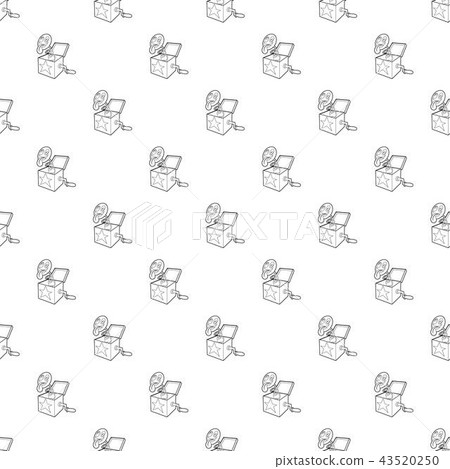 Toy box in spring icon, outline style - Stock Illustration [43520250 ...